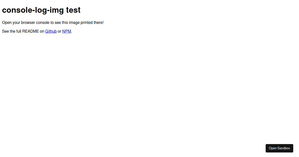 console-log-img-test (forked) - Codesandbox