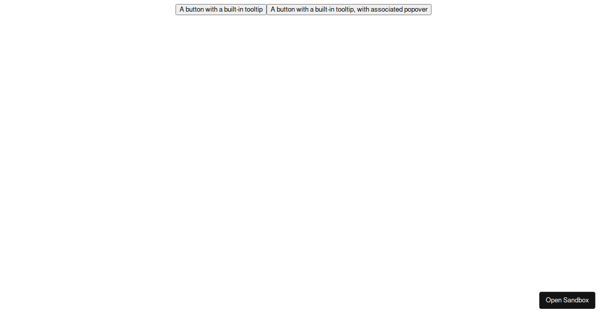 Tooltip + Popover - Codesandbox Tooltip + Popover - Codesandbox