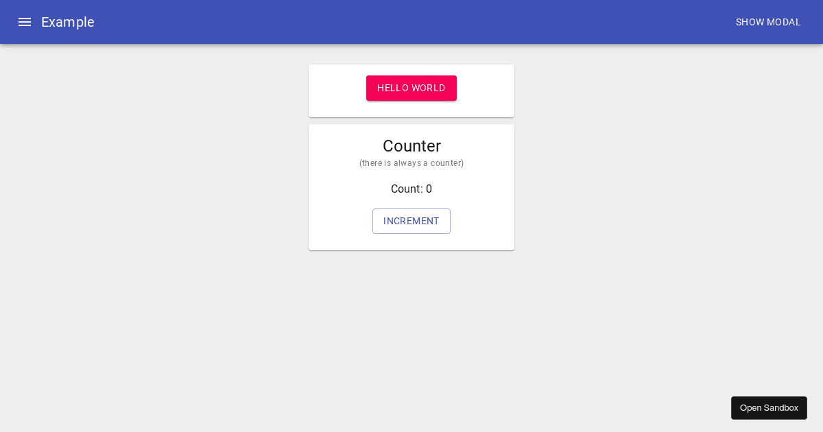 Preact MUI Starter - Codesandbox