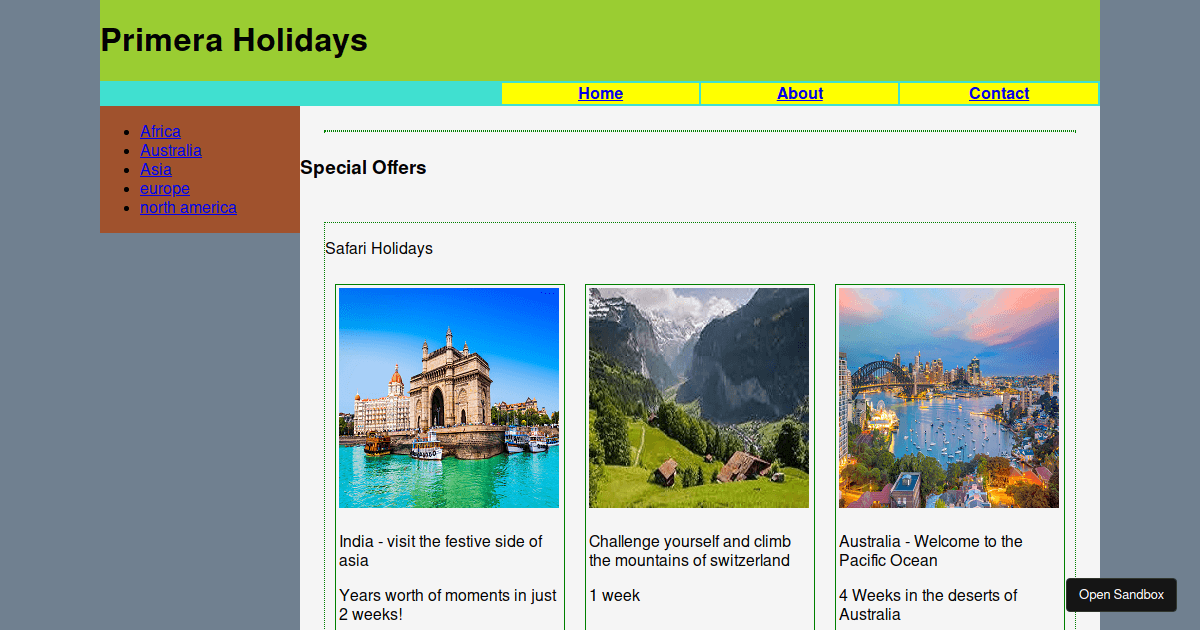 layout - Codesandbox