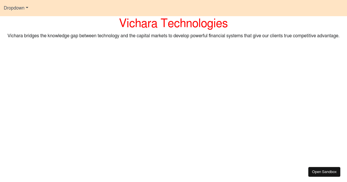 NavBar Tree Structure - Codesandbox