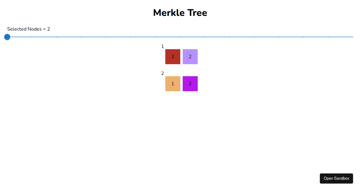 Merkle Tree (forked) - Codesandbox