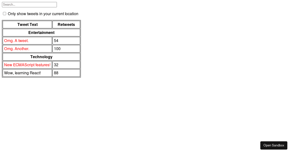 Overview Of Reactjs Codesandbox
