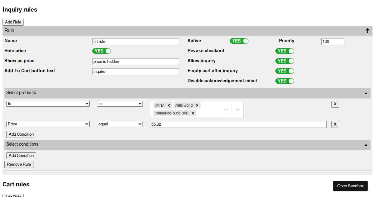 rule-engine - Codesandbox