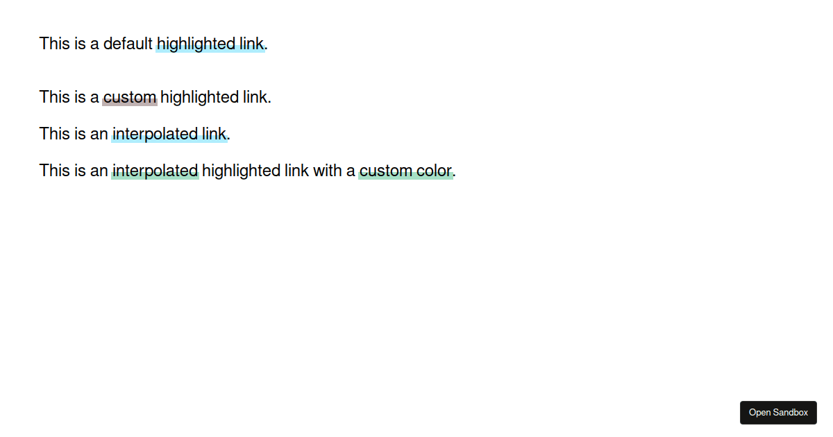 React Linkshighlightedlink Forked Codesandbox