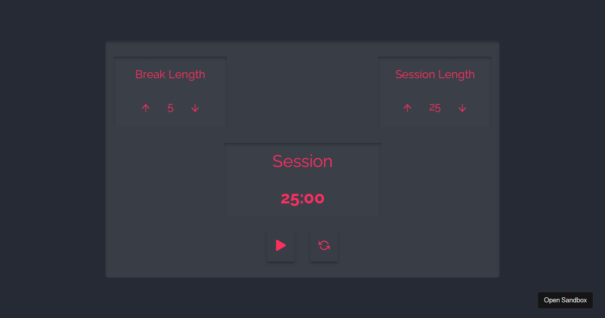 pomodoro-clock - Codesandbox