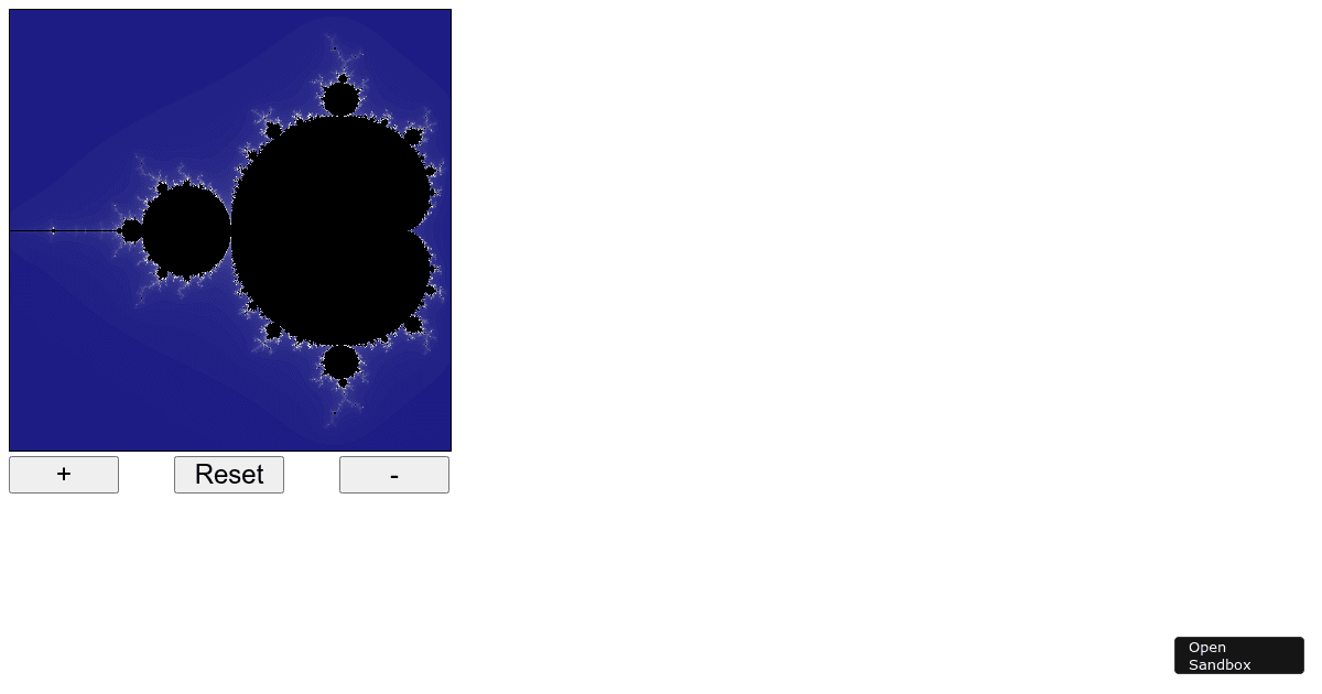 mandelbrot - Codesandbox