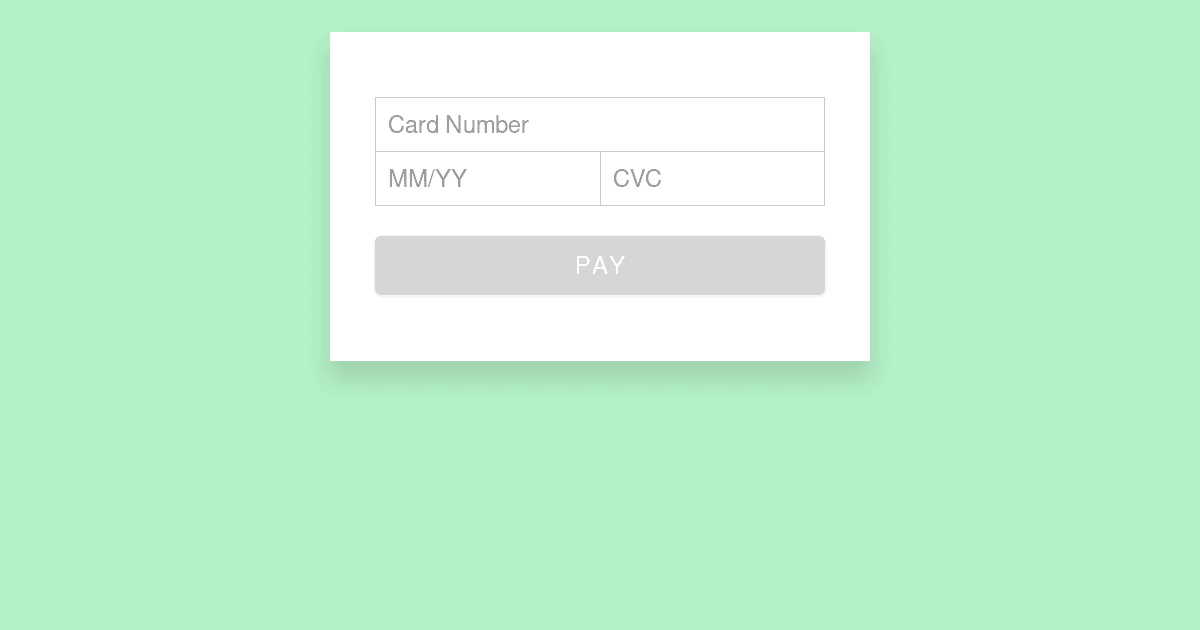 Credit Card Demo use-epic - Codesandbox