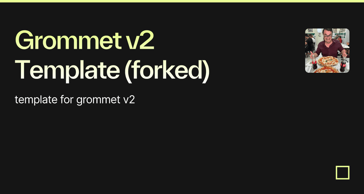 Grommet v2 Template (forked) - Codesandbox