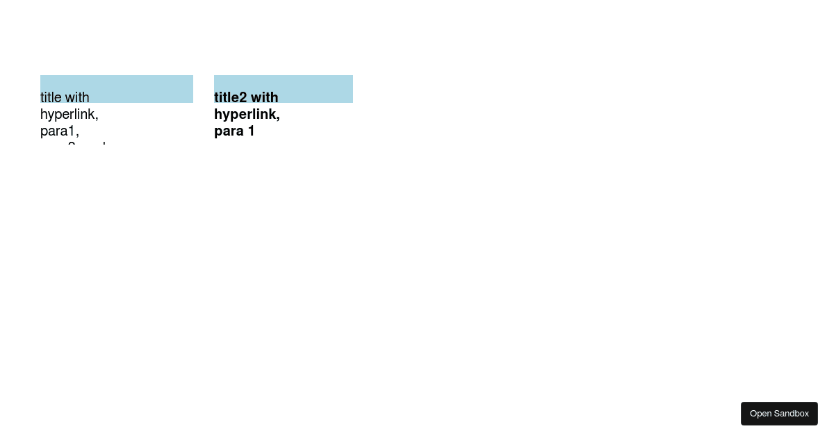 Text Formatting Codesandbox
