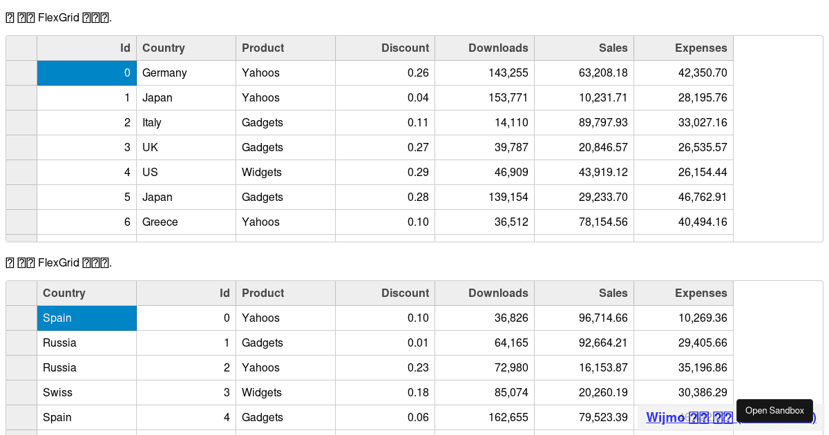 wijmo drag and drop between grids - Codesandbox wijmo drag and drop between grids - Codesandbox