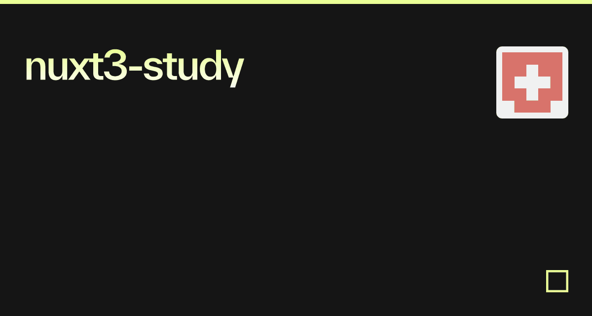 nuxt3-study - Codesandbox