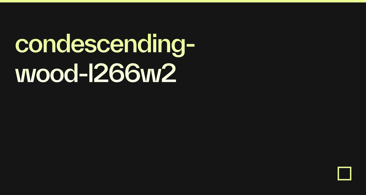 condescending-wood-l266w2 - Codesandbox