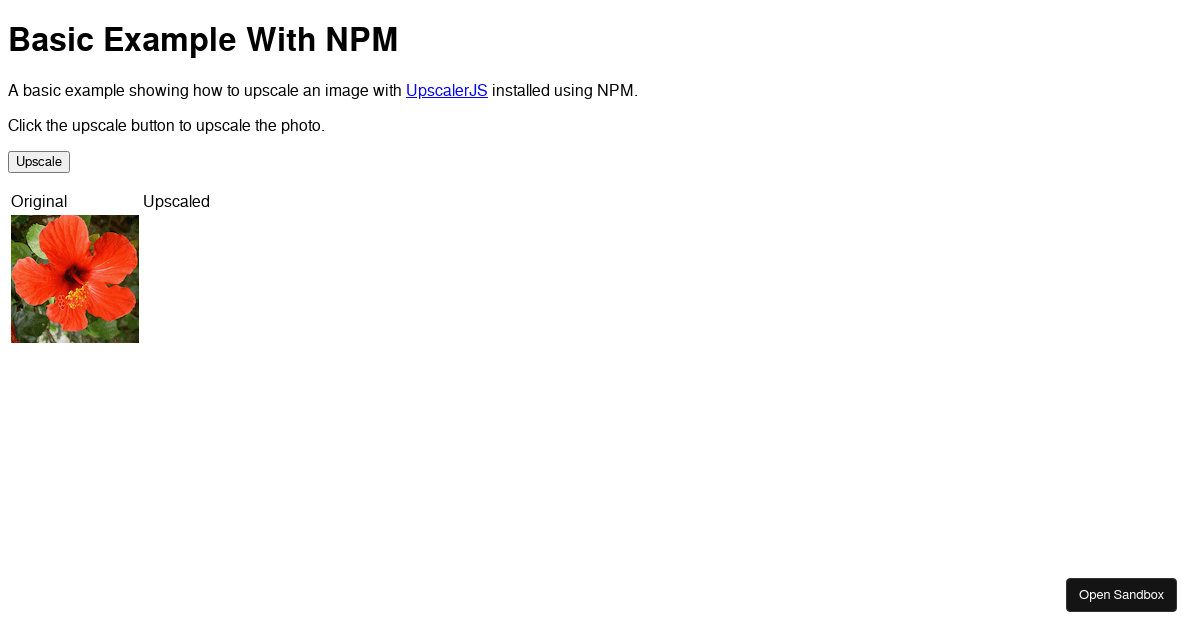@upscalerjs/examples.basic - Codesandbox