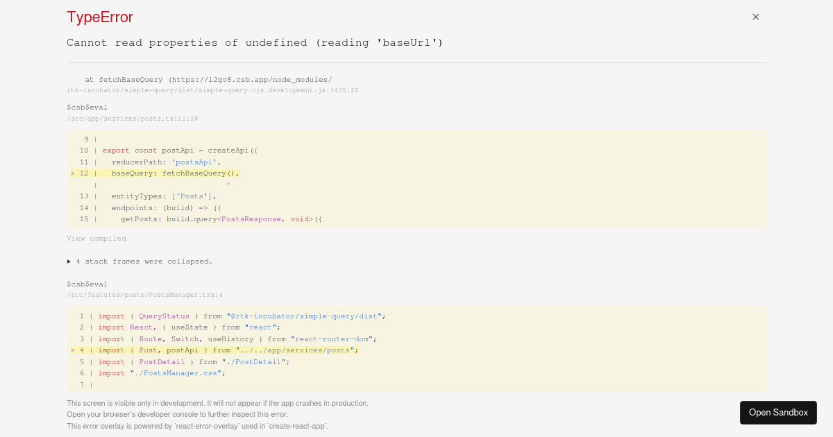 Rtk Simple Query Demo Codesandbox