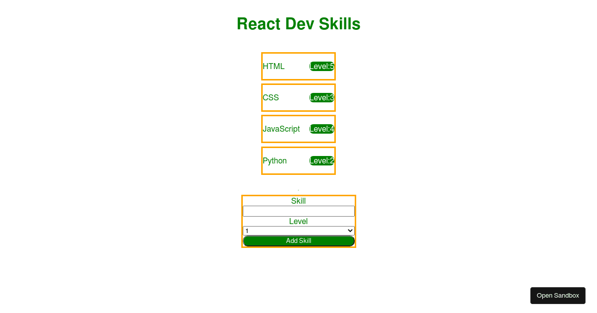 react-dev-skills - Codesandbox