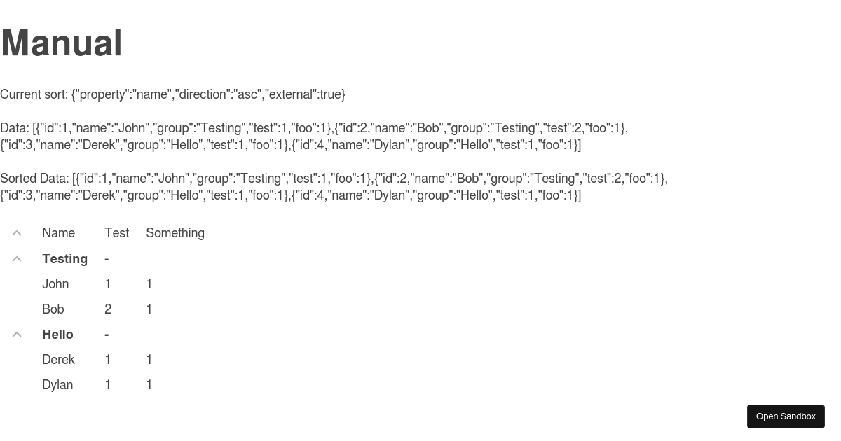 Grommet Data Table - Codesandbox