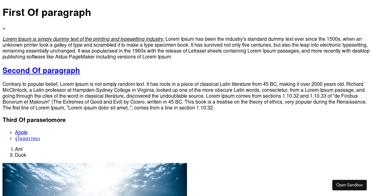 Example (forked) - Codesandbox