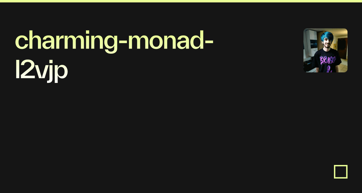 charming-monad-l2vjp - Codesandbox