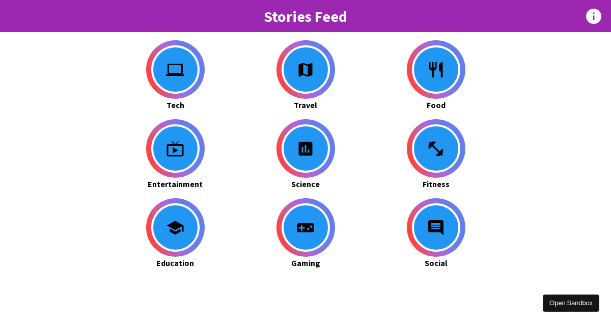 instagram-stories-feed - Codesandbox