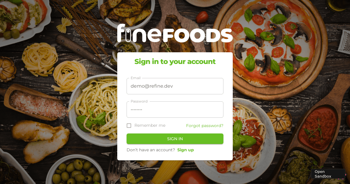 mui-fine-foods - Codesandbox