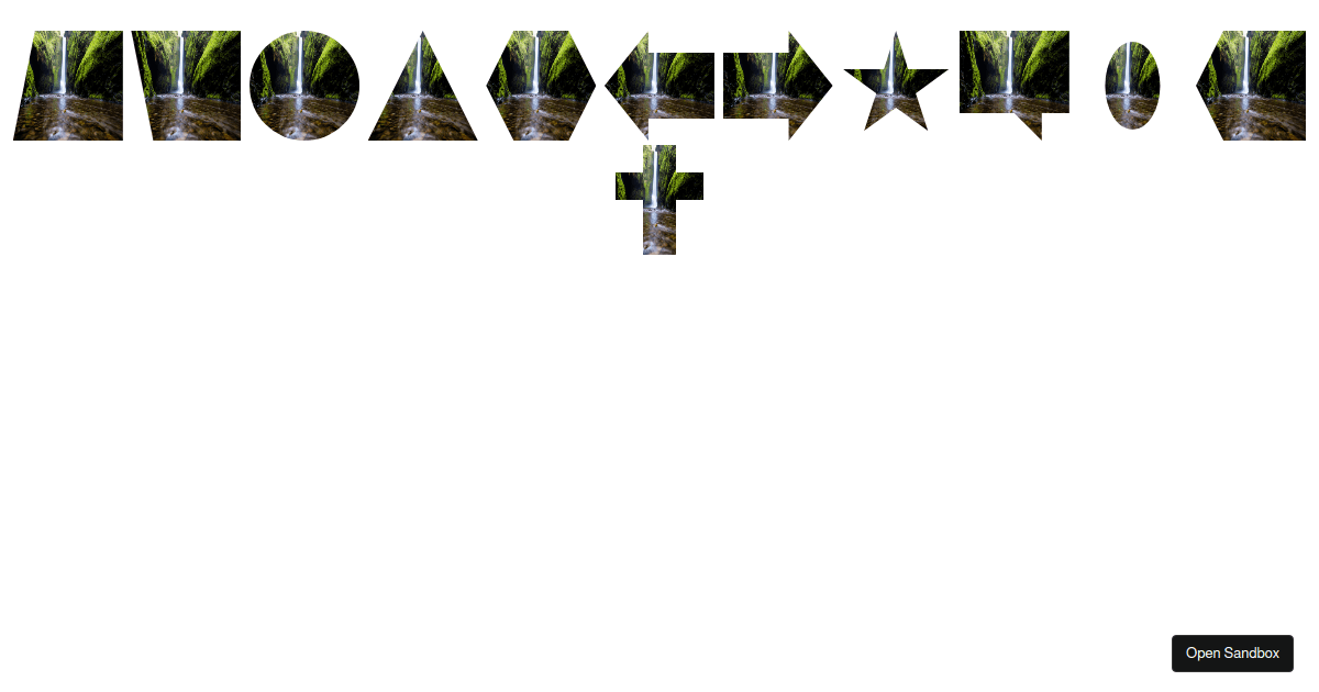 react-image-shapes-example - Codesandbox