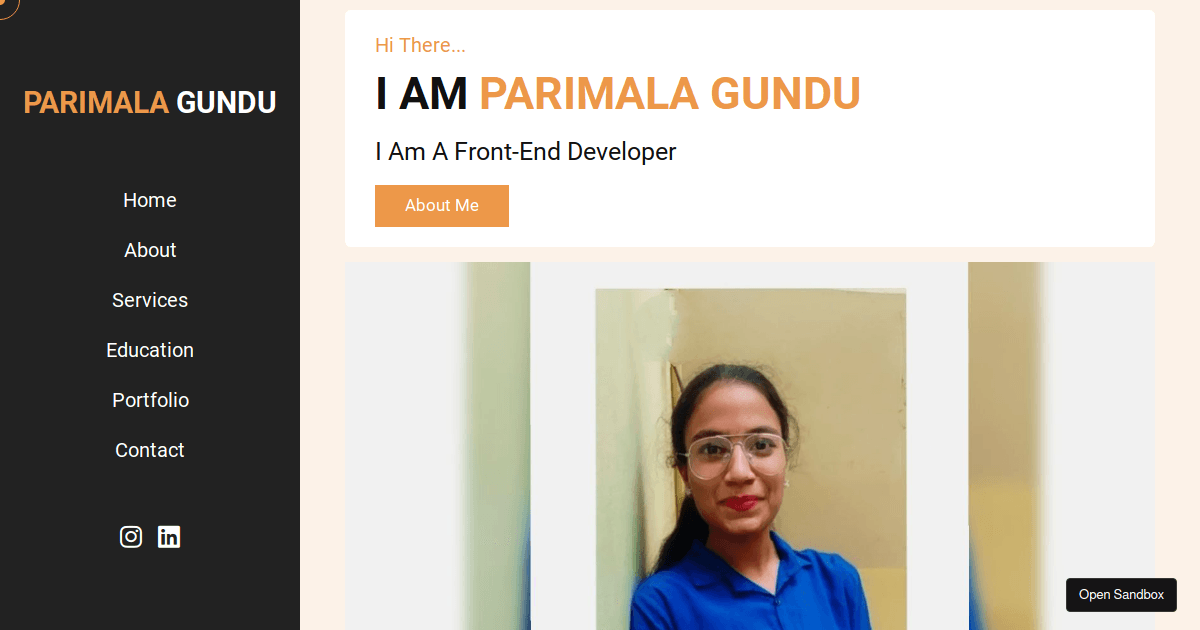 portfolio - Codesandbox