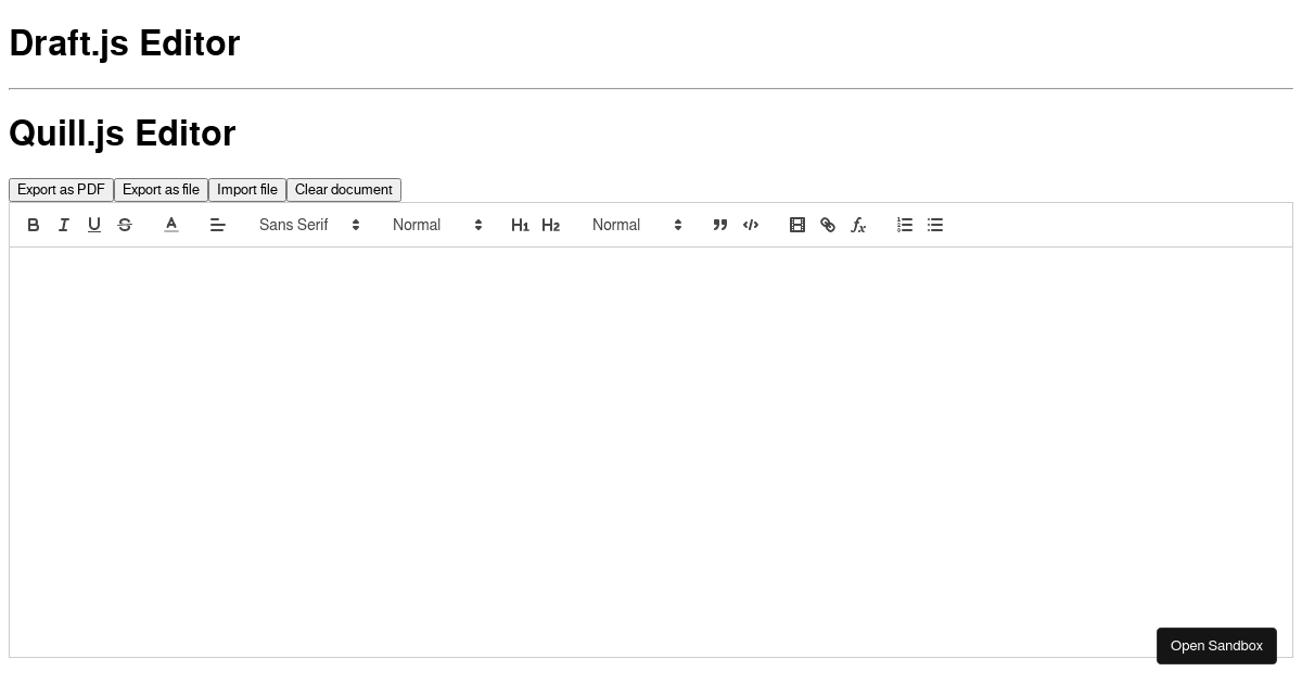 quill-editor-demo-with-file-export-and-import (forked) - Codesandbox