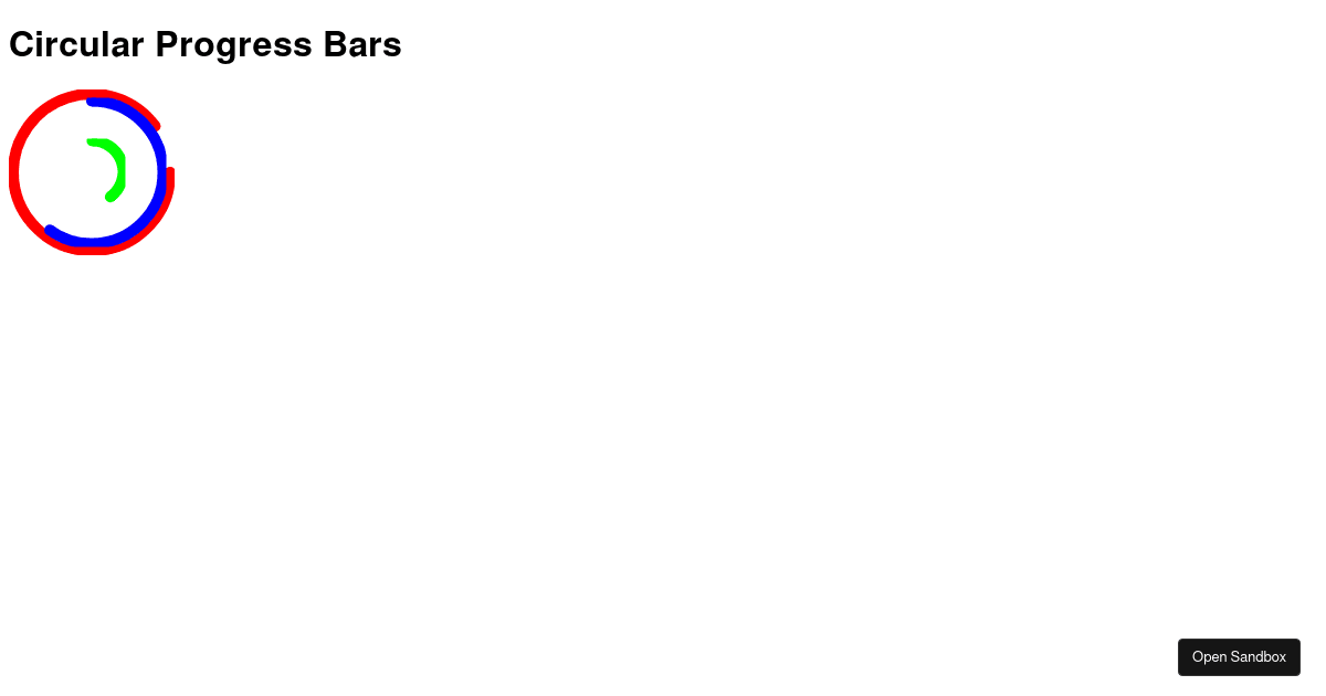 React Progress Label Codesandbox