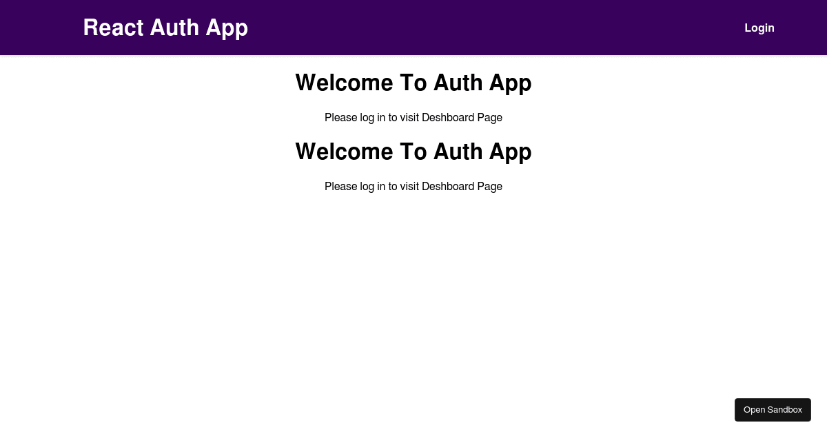 authapp - Codesandbox