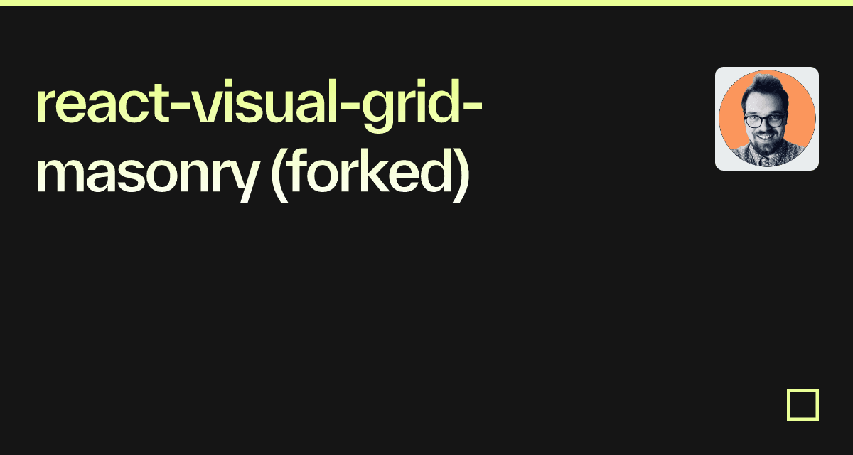 react-visual-grid-masonry (forked) - Codesandbox