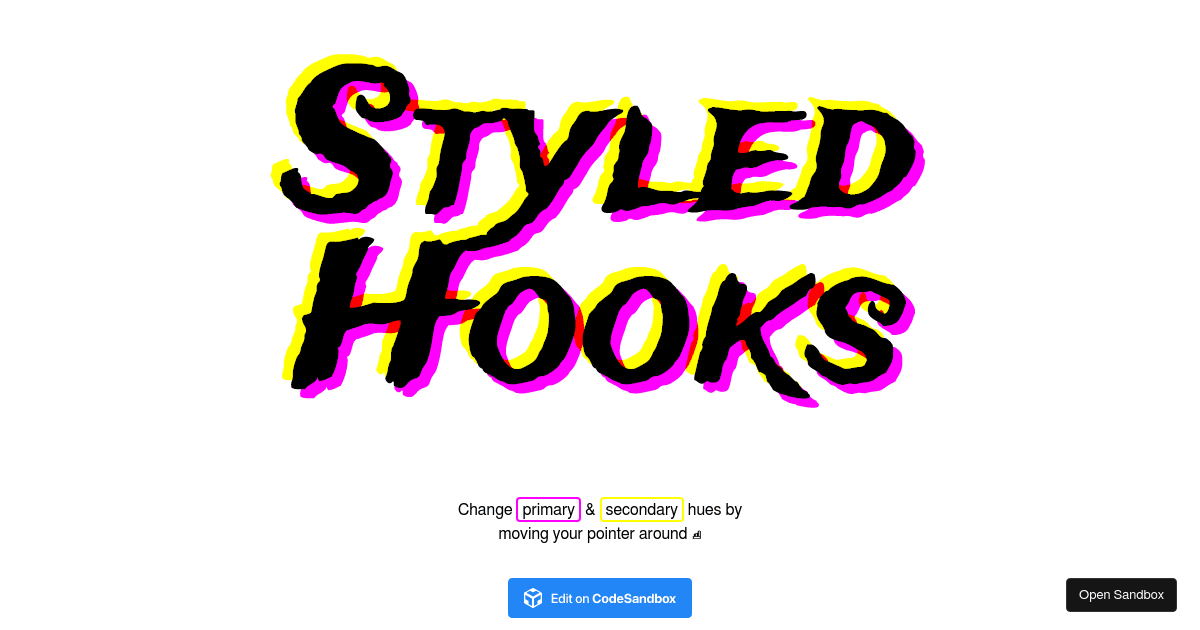 styled-hooks-demo - Codesandbox