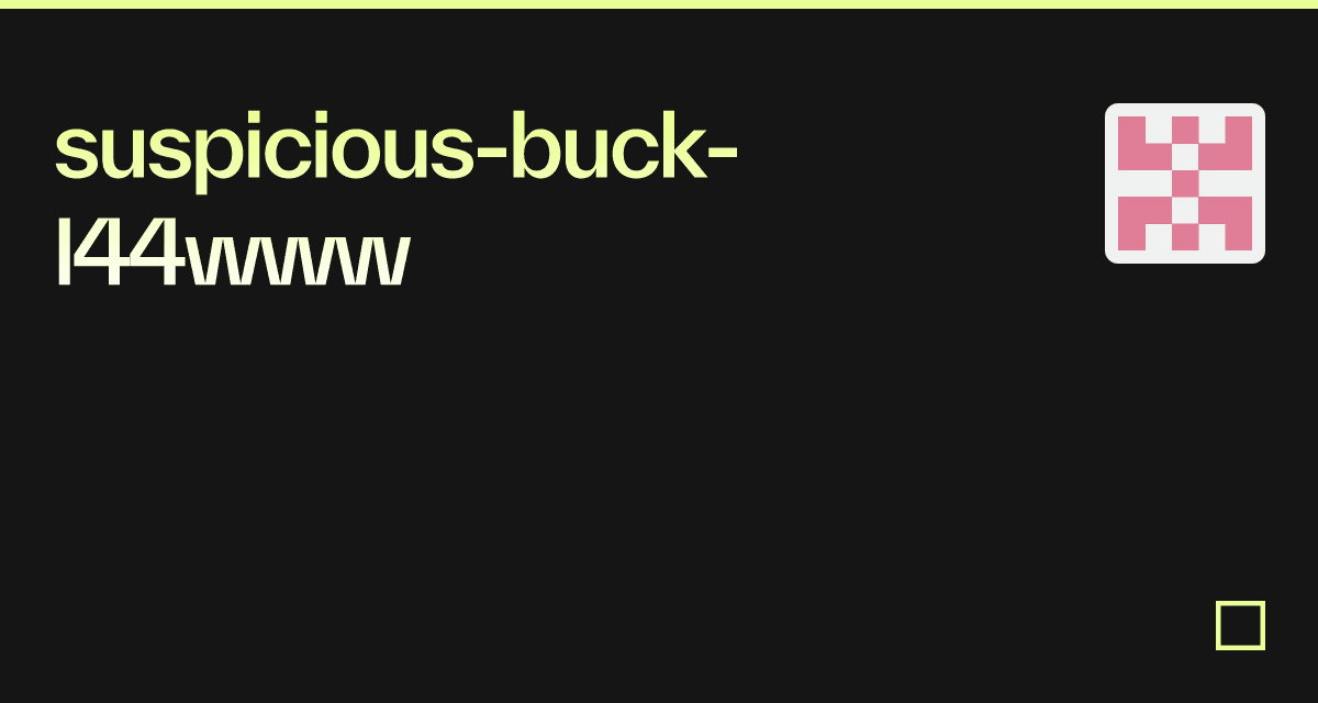 suspicious-buck-l44www - Codesandbox