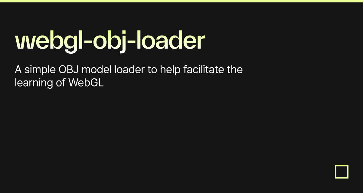 webgl-obj-loader - Codesandbox