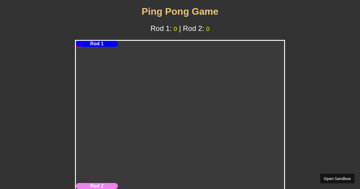 ping-pong-game - Codesandbox