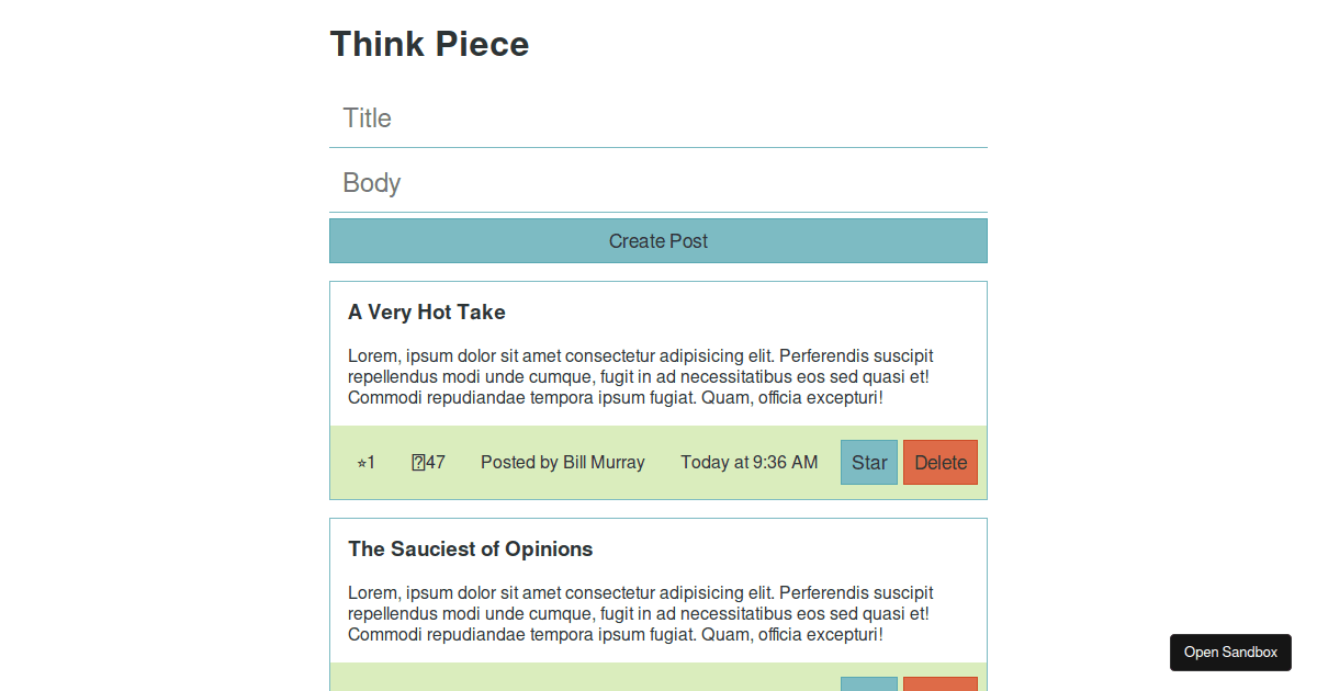 think-piece - Codesandbox