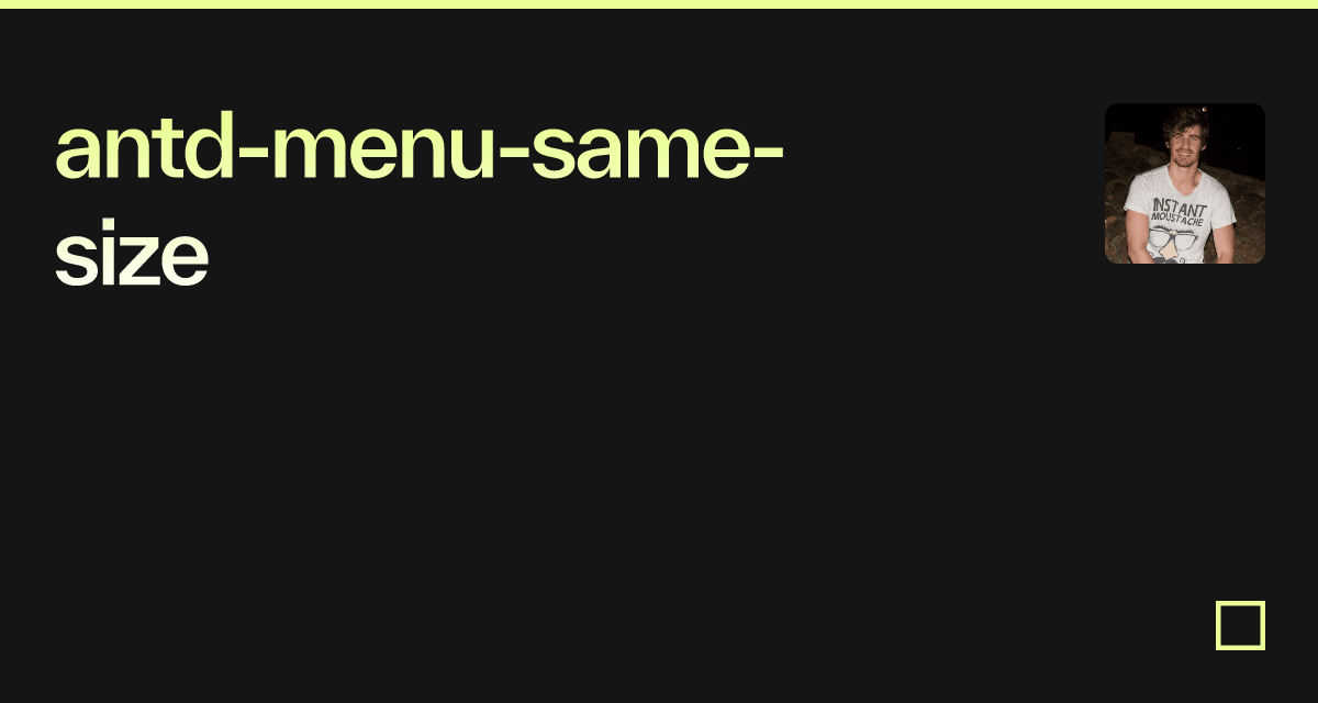 antd-menu-same-size - Codesandbox