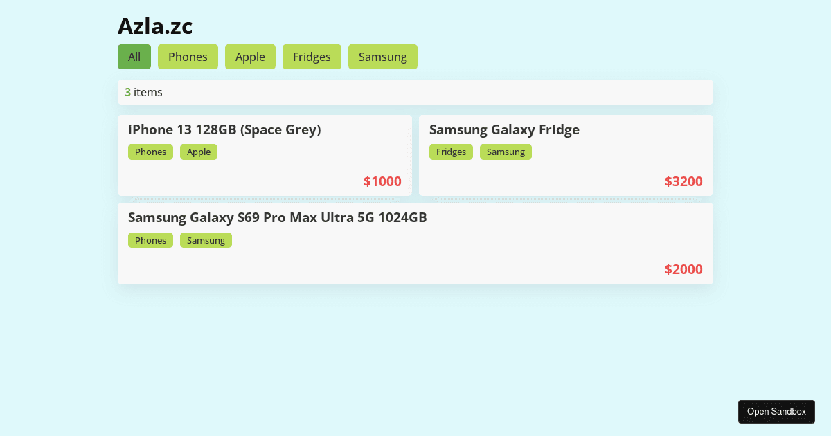 Azla.zc - Codesandbox