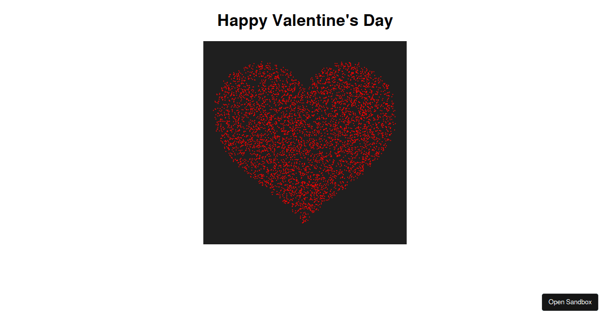 heart with react-particle-image - Codesandbox