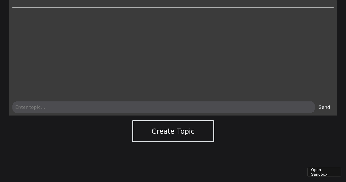 create-topic - Codesandbox