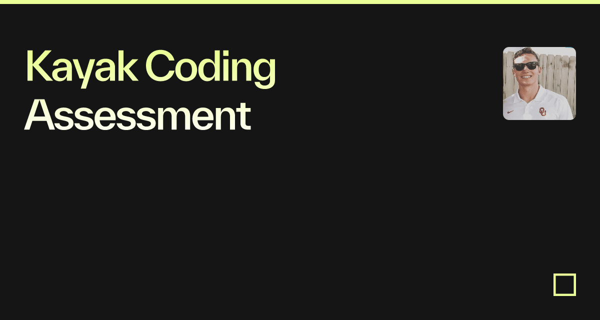 Kayak Coding Assessment - Codesandbox