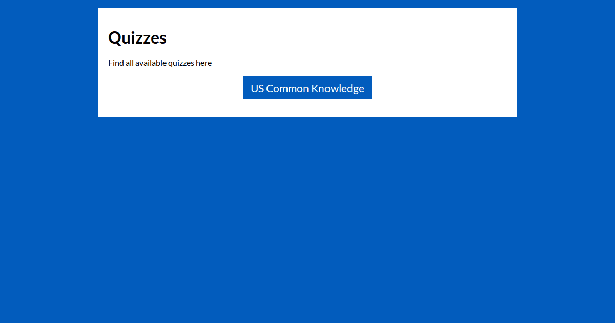 NodeJS Quiz App - Codesandbox NodeJS Quiz App - Codesandbox