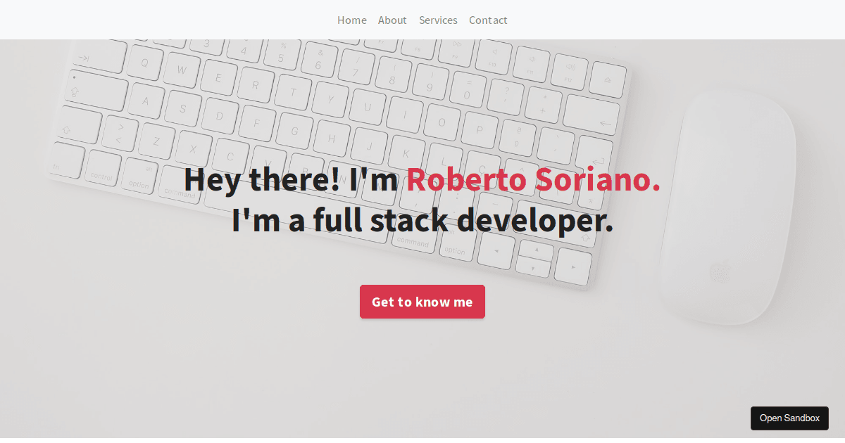 react-stylish-portfolio - Codesandbox