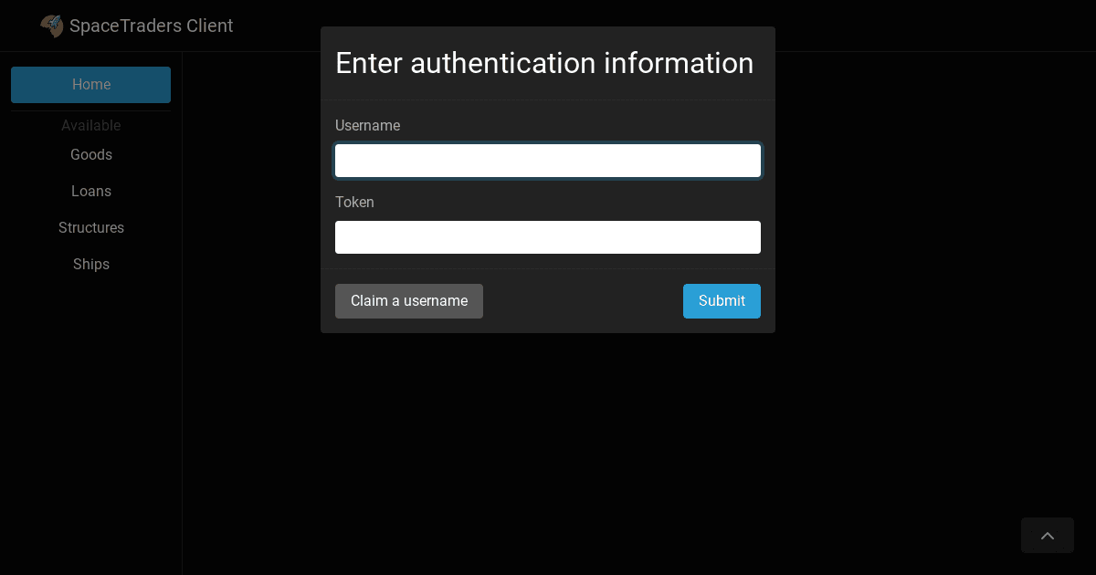 spacetraders-client - Codesandbox