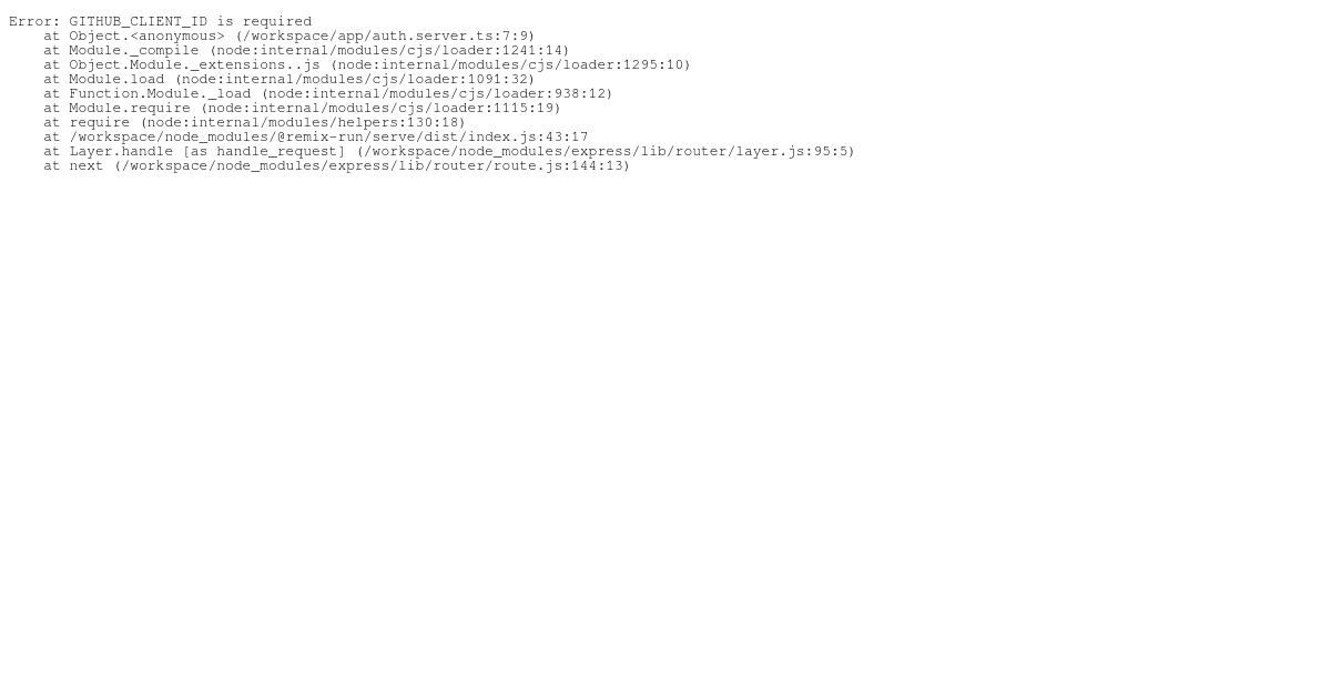 remix-run/examples: remix-auth-github - Codesandbox