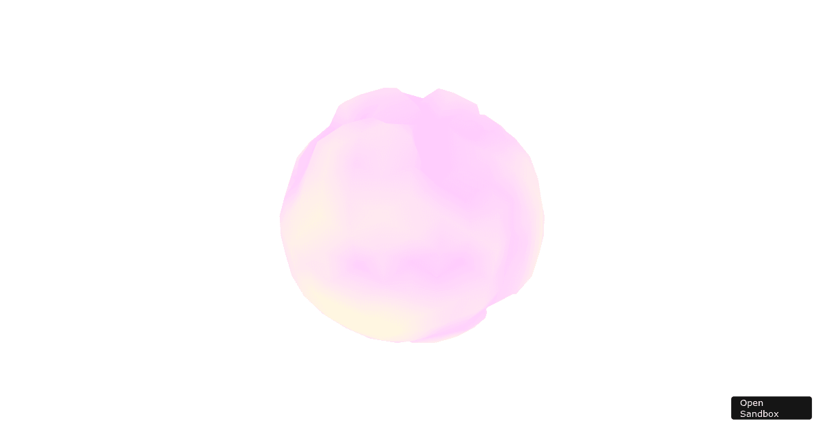 Vanilla Blob Shader - Codesandbox