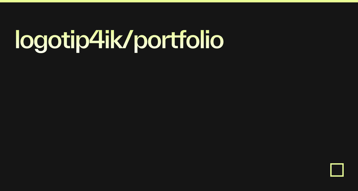 logotip4ik/portfolio - Codesandbox