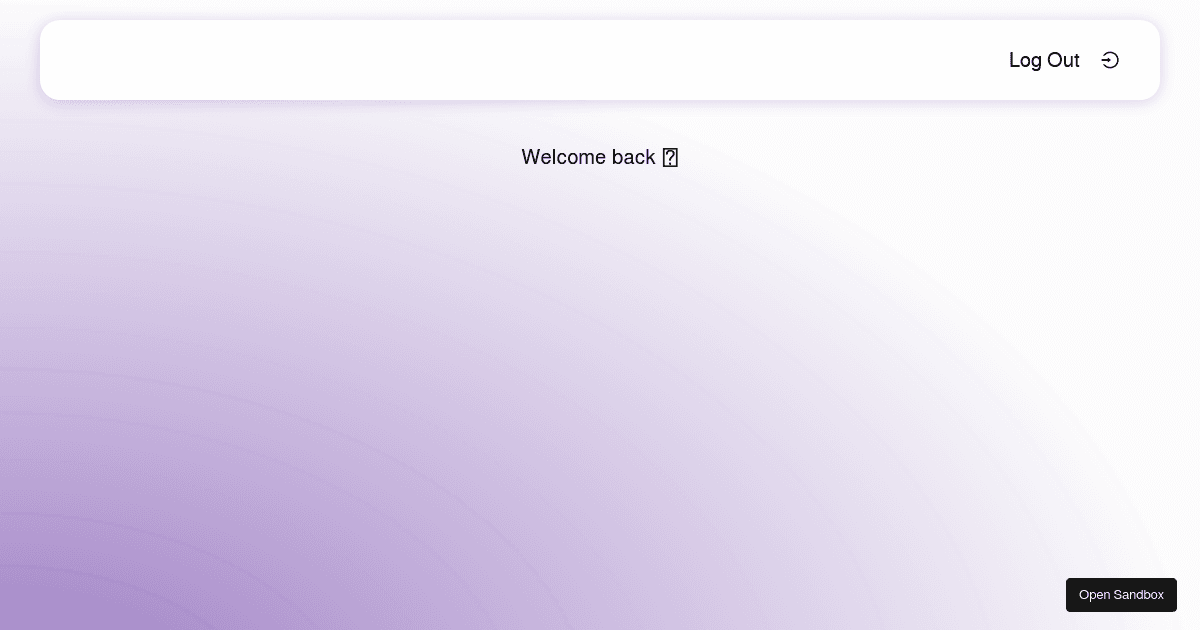 AuthForm - UI - Codesandbox