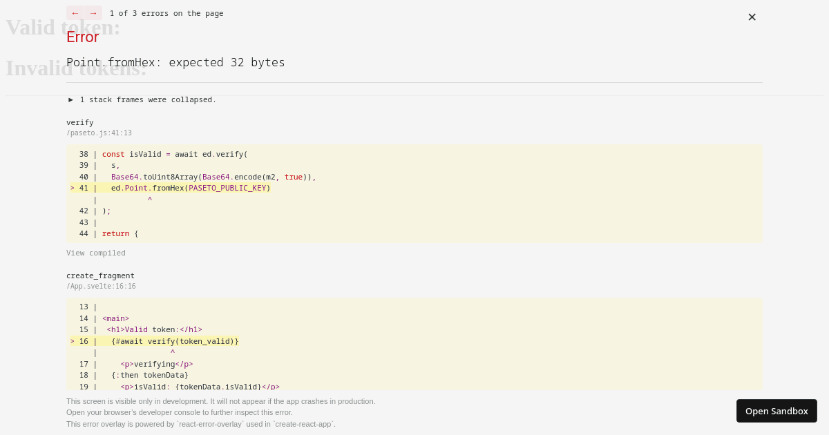paseto-decoder (forked) - Codesandbox