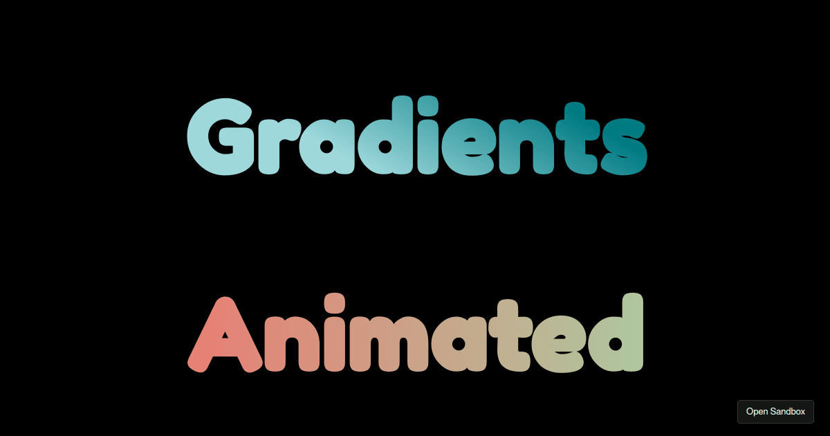 CSS Text Masking and Clipping Effects - Codesandbox